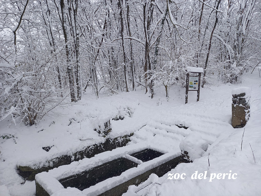 Lo “Zoc del Peric” sotto la neve